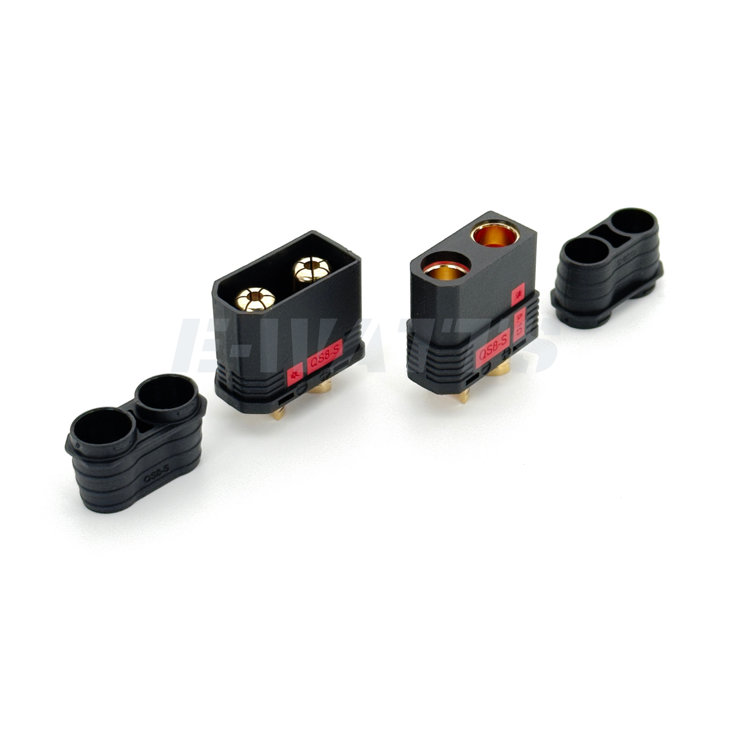 Connecteur QS8-S mâle + femelle anti-étincelle (8 mm) | E-Watts